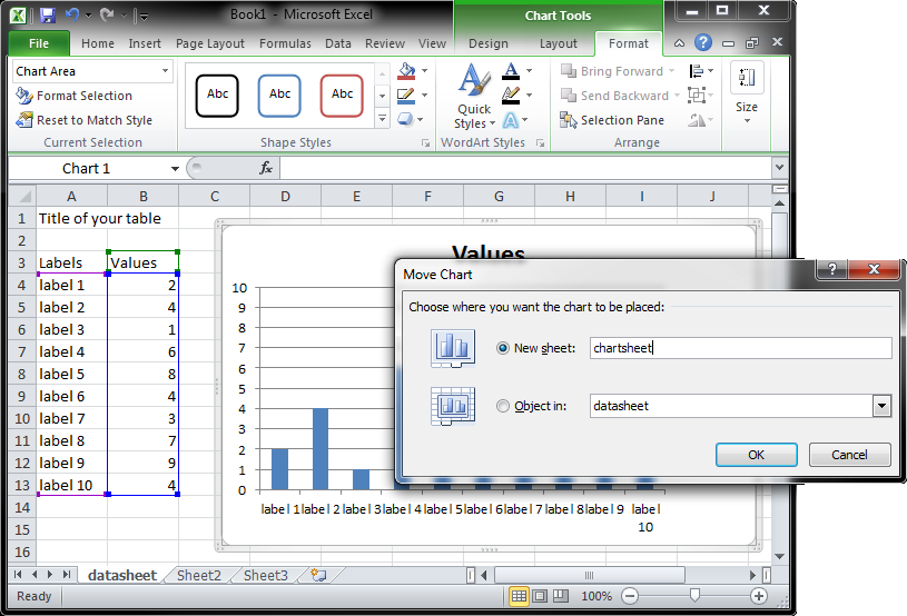 Creating Charts In Excel Using Apache POI